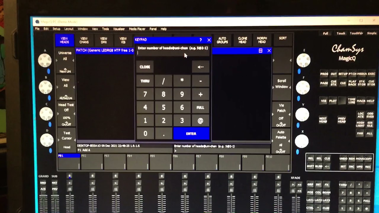 “Reverse” patching heads in ChamSys MagicQ