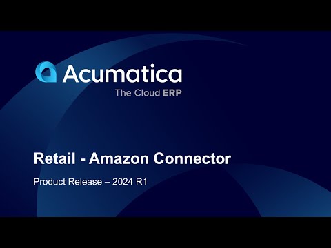 Product Release - 2024 R1 Retail - Amazon Connector