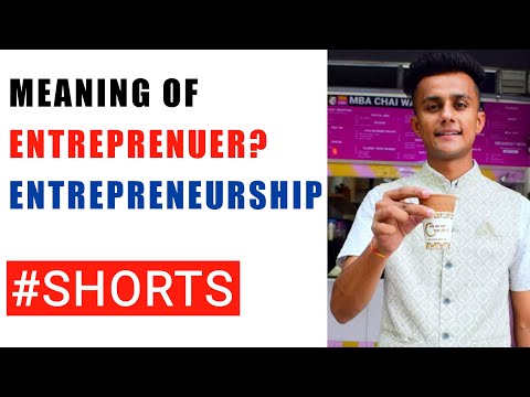 Entrepreneur Kya Hota Hai? (Meaning) | #MbaChaiwala #shorts #entrepreneur #business #hindi