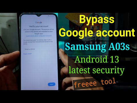 FRP Bypass Samsung A03s || Samsung A03s Google account bypass