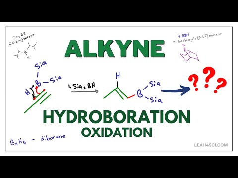 Alkyne Hydroboration Oxidation Reaction and Mechanism