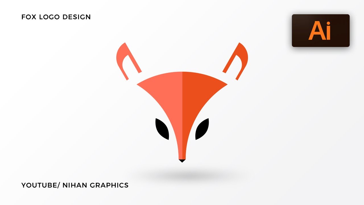Fox logo design in Illustrator  | Illustrator tutorials | Best Logo Design Ideas