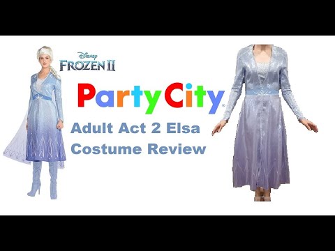 Elsa Frozen 2 Costume Review: Party City Adult Act II Elsa Dress