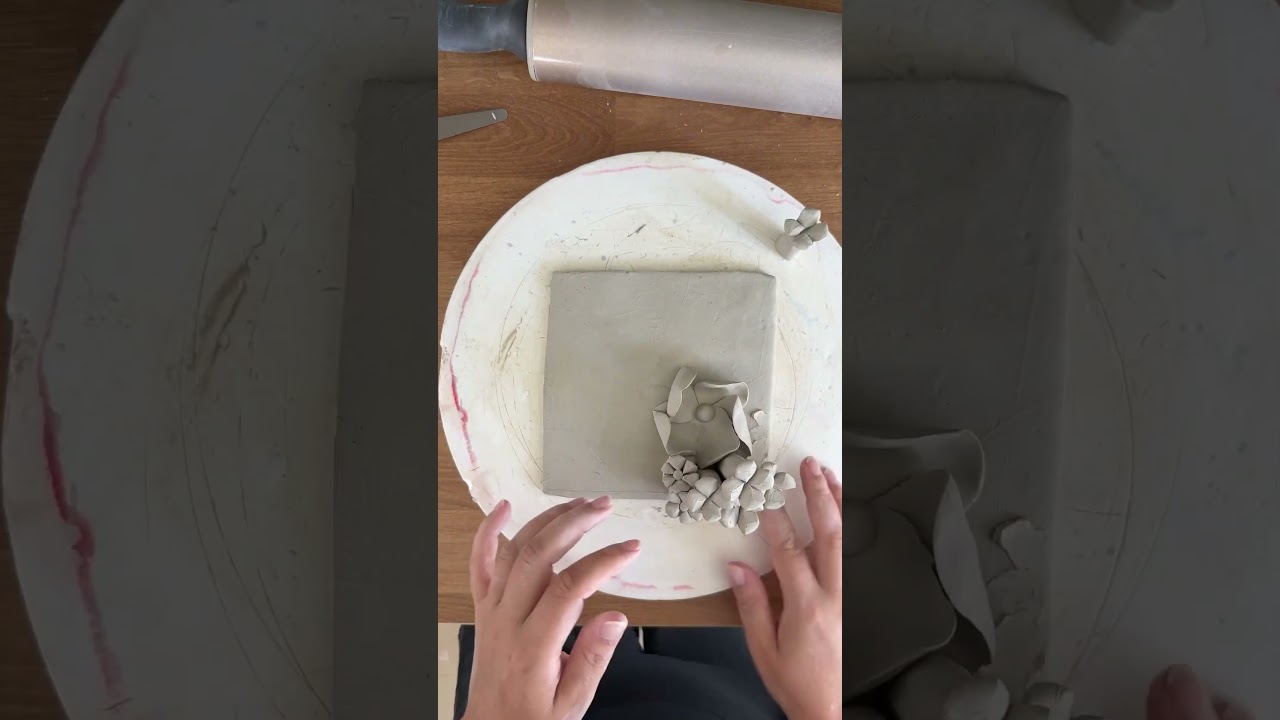 How a Ceramic Artwork is Born: Handcrafted Floral Wall Art in High Relief