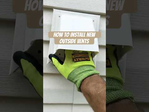 How to install dryer vent #handyman #homeappliance #handymanservices #diy