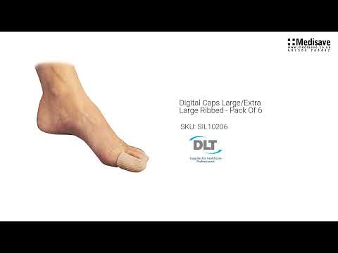 Digital Caps Large Extra Large Ribbed Pack Of 6 SIL10206
