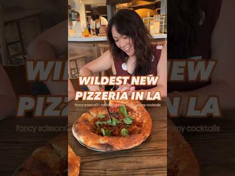 LEOPARDO PIZZERIA IN LA REVIEW: TRENDY, YUMMY, FUN #shorts #lafood #losangeles #pizza #restaurants