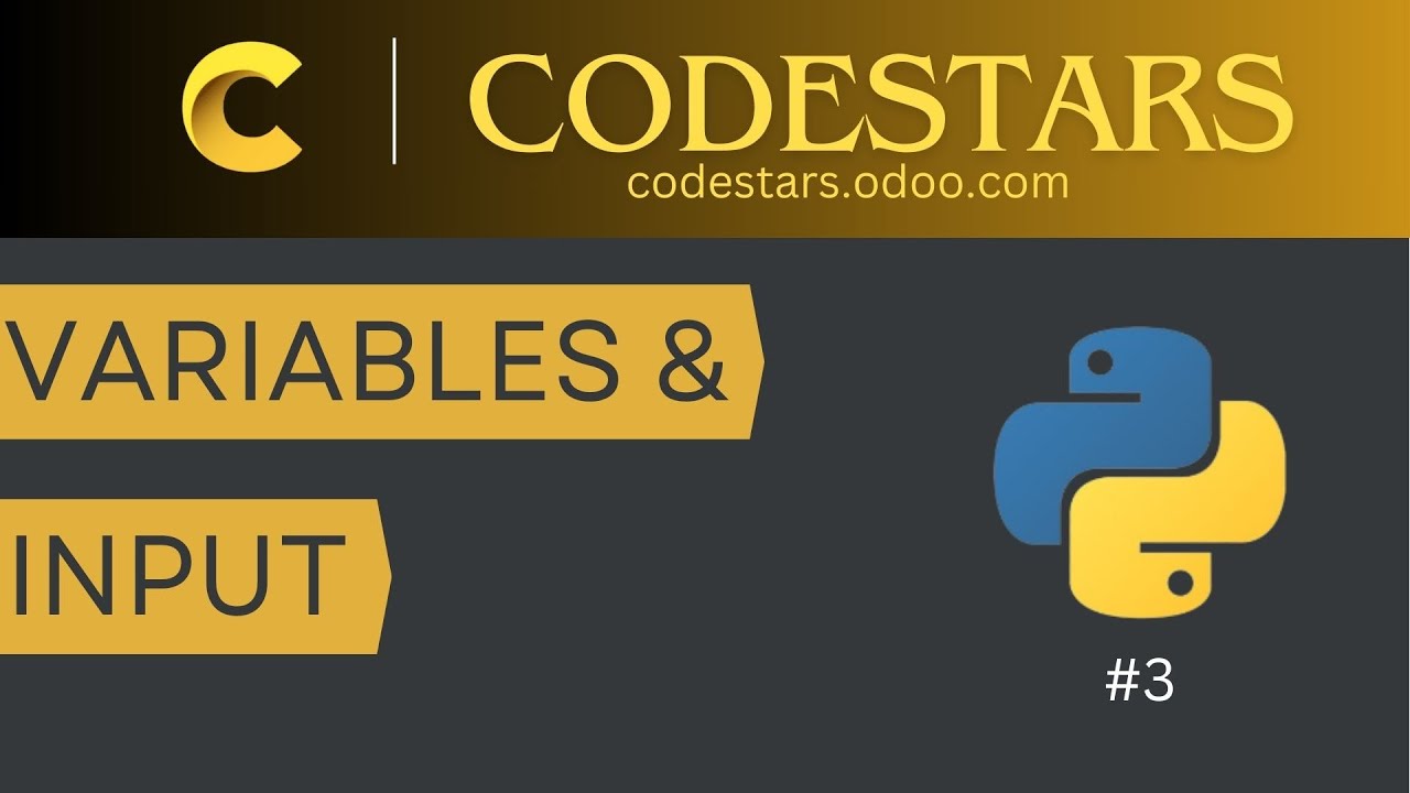 Ep.3 | Variables and Input | Python Basics | Programming with Aditya | CodeStars