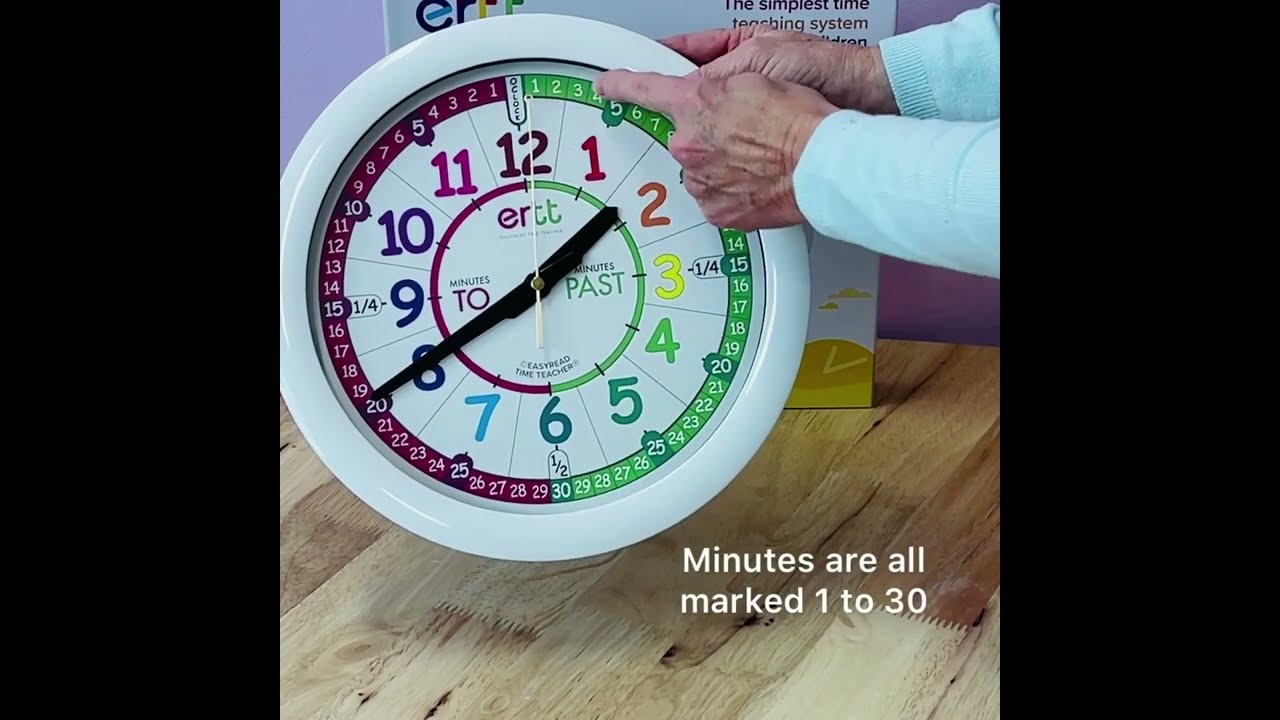 Rainbow EasyRead Wall Clock