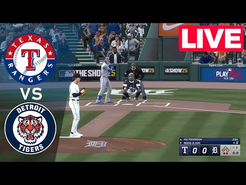 MLB LIVE🔴 Texas Rangers vs Detroit Tigers - May 11, 2025 | MLB 25 Full Game EN VIVO