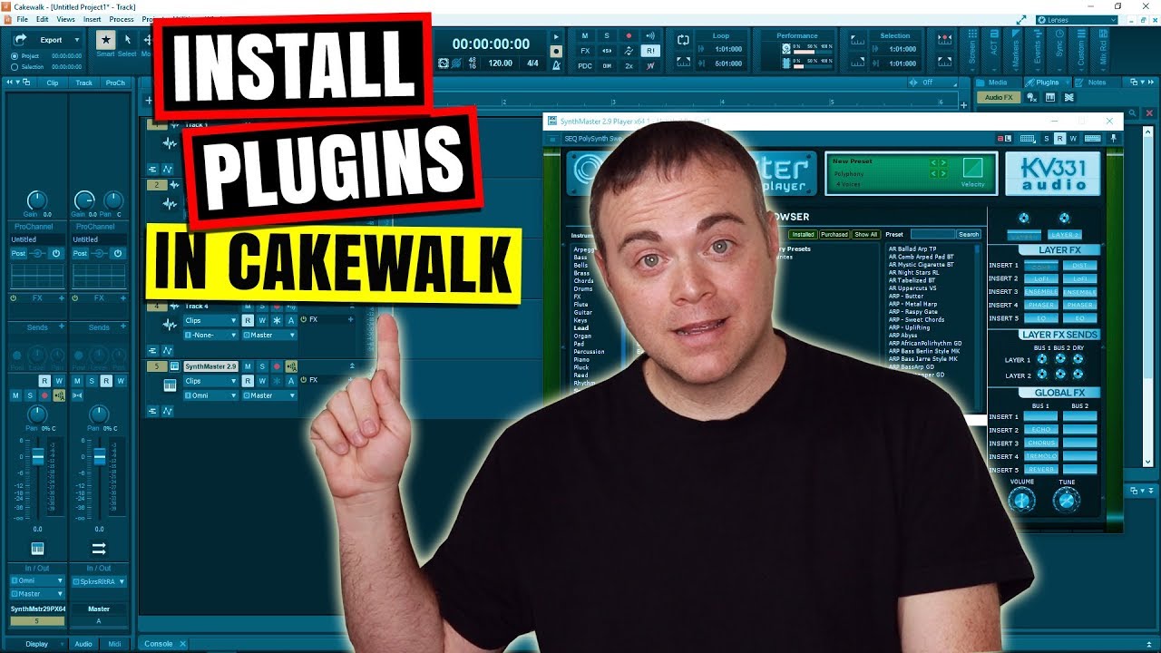 Cakewalk by Bandlab Tutorial - How to install VST Plugins in Cakewalk