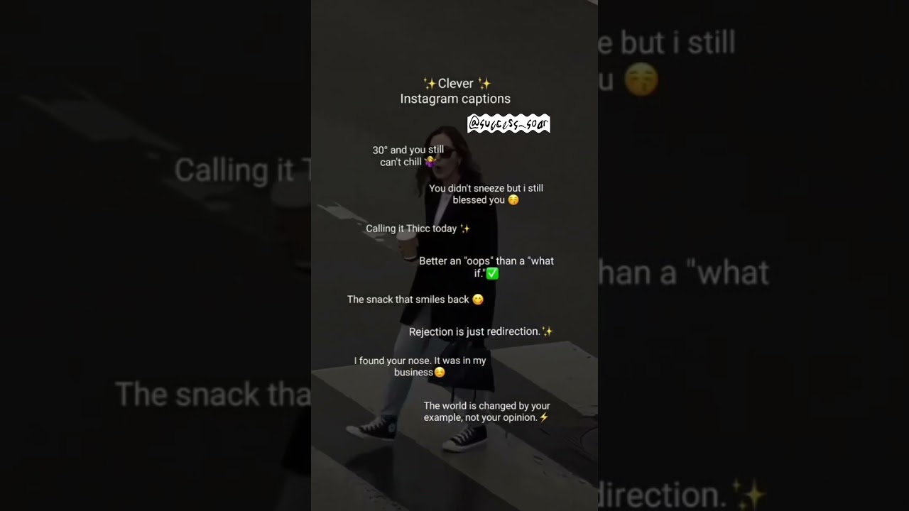 💥Clever Instagram captions 💥 #instagramcaptions #shorts #shortsfeed