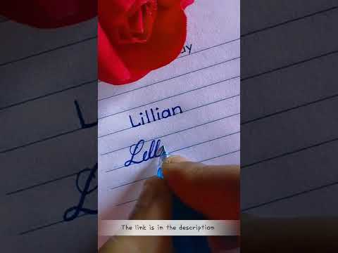 Lillian - Name Writing #calligraphy #pritieducation #cursive