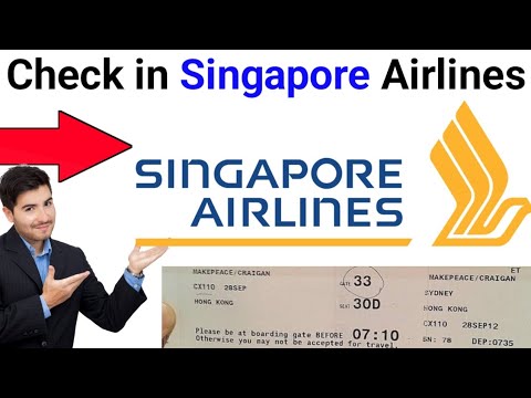 How to Check in Online for a flight singapore airlines 2023 tutorial