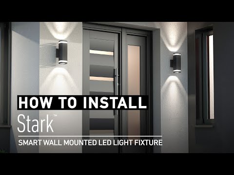 How to install Stark Smart wall mounted LED light fixture