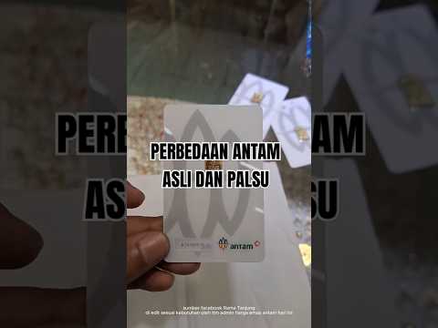 Perbedaan emas Antam asli dan palsu #masukberanda #fypshorts #emasasli #emas #antam #antamlogammulia