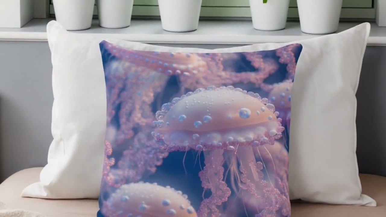 Magical Jellyfish Seamless Pattern | Ocean Digital Paper for Junk Journals & Crafts