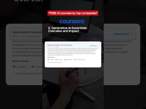 Top AI Courses You Can Take Right Now! 📚 #learnai #aiforbeginners #freecourses #upskill #aijourney