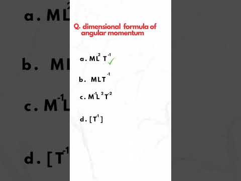 dimensional formula of angular momentum..