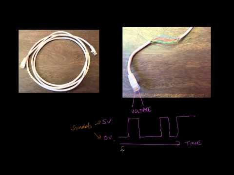 Sending digital information over a wire | Networking tutorial (1 of 13)