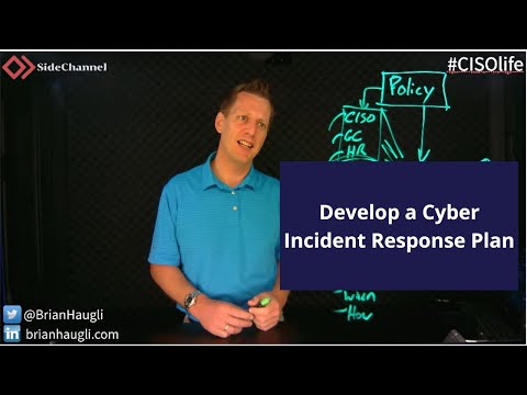 Developing a Cyber Incident Response Plan | IRP | Cyber Policy Creation #CISOlife