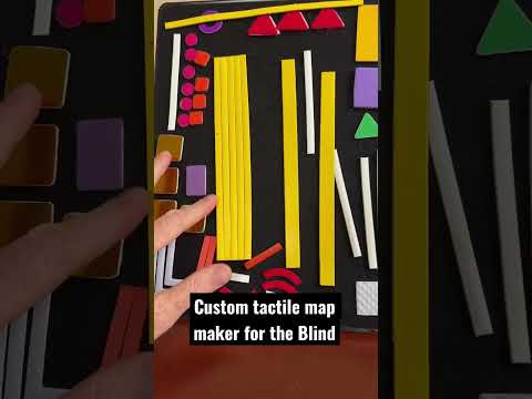 Custom Tactile Map Maker for the Blind & Visually Impaired #blind #maps #tactile #mobility