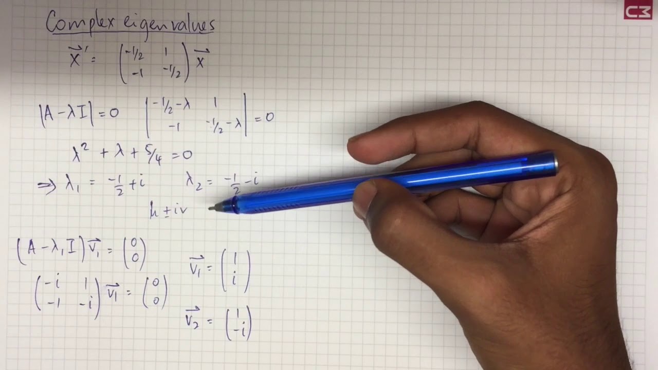 Complex Eigenvalues Example - Part 1