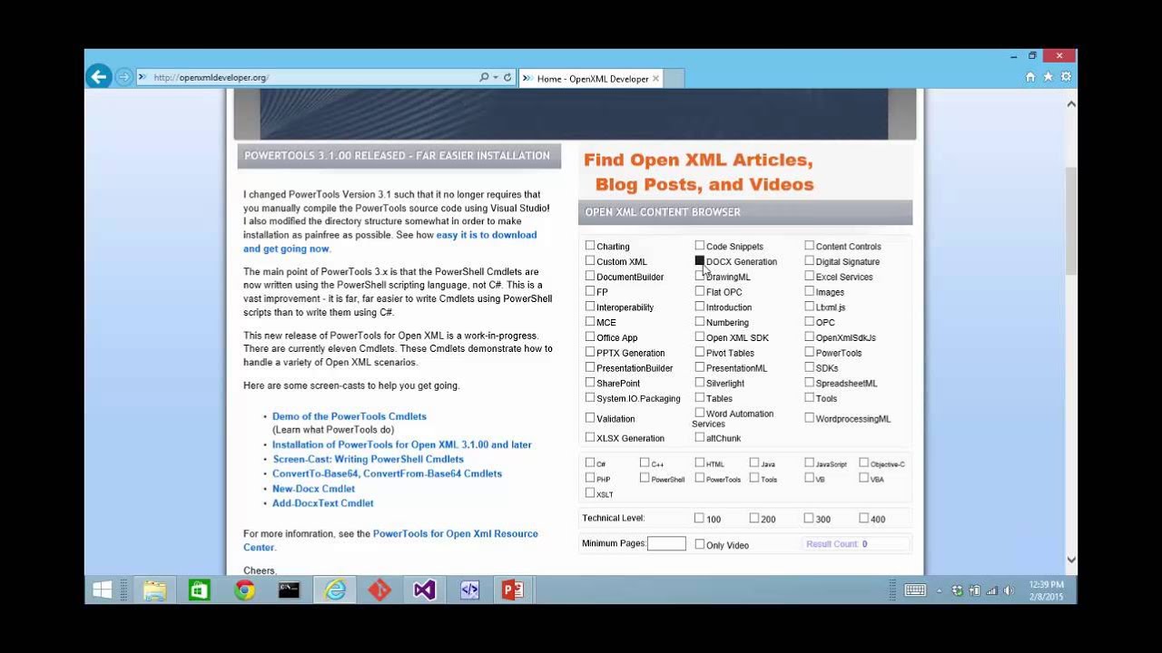 GettingStarted WordprocessingML Scenarios