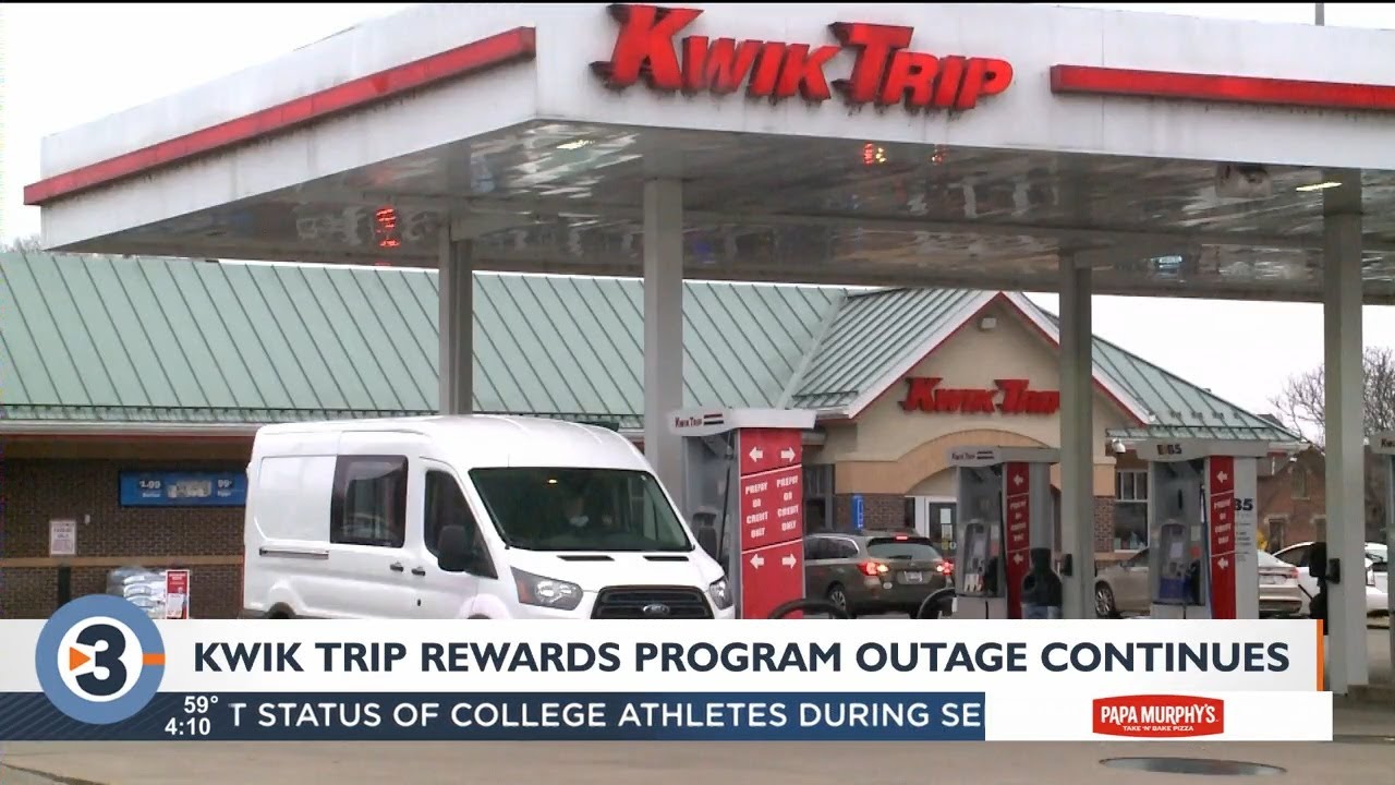 Kwik Trip rewards program outage continues, most internal systems back online