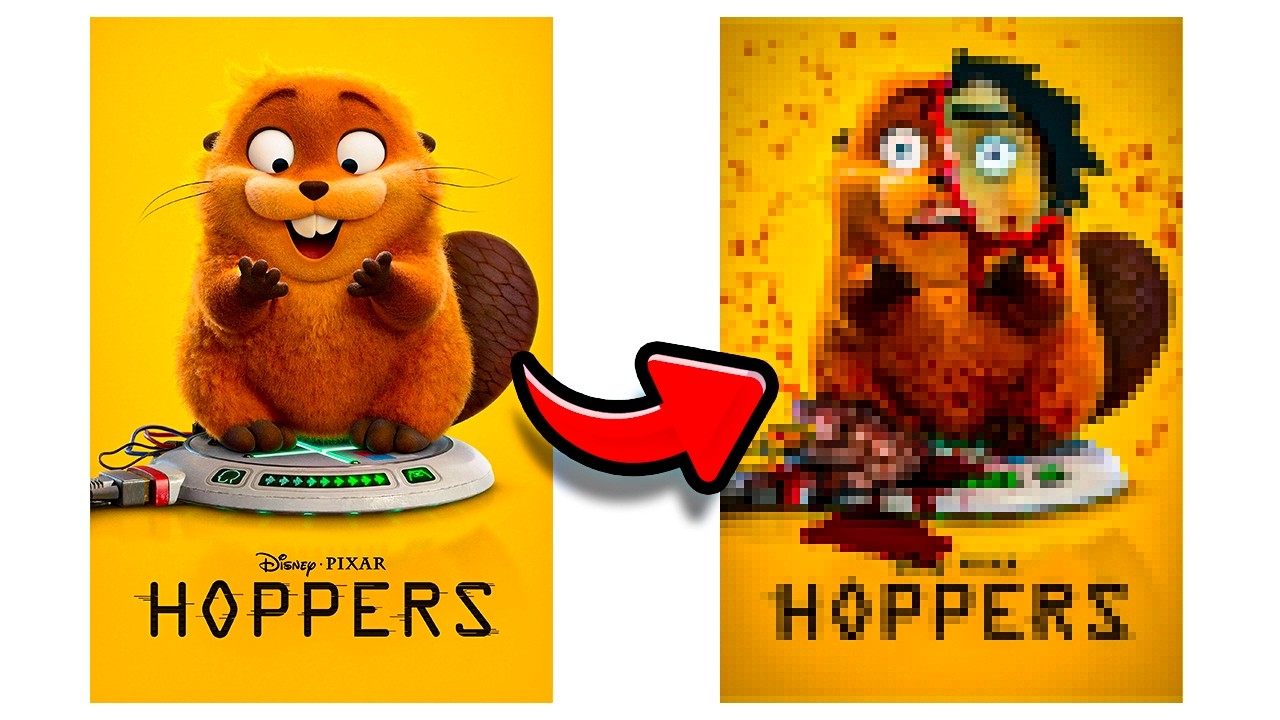 I Made Pixar Movie Posters Horror