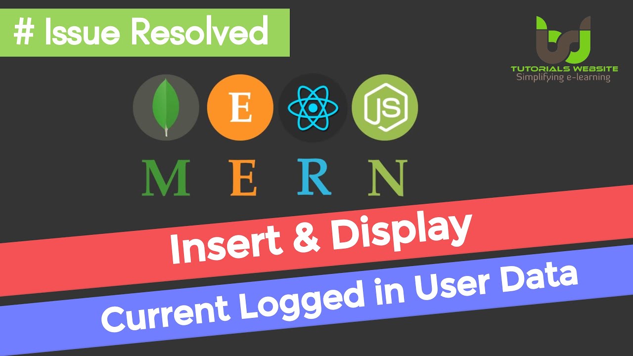 Insert, Fetch & Display Current Logged In User Records | tutorialswebsite