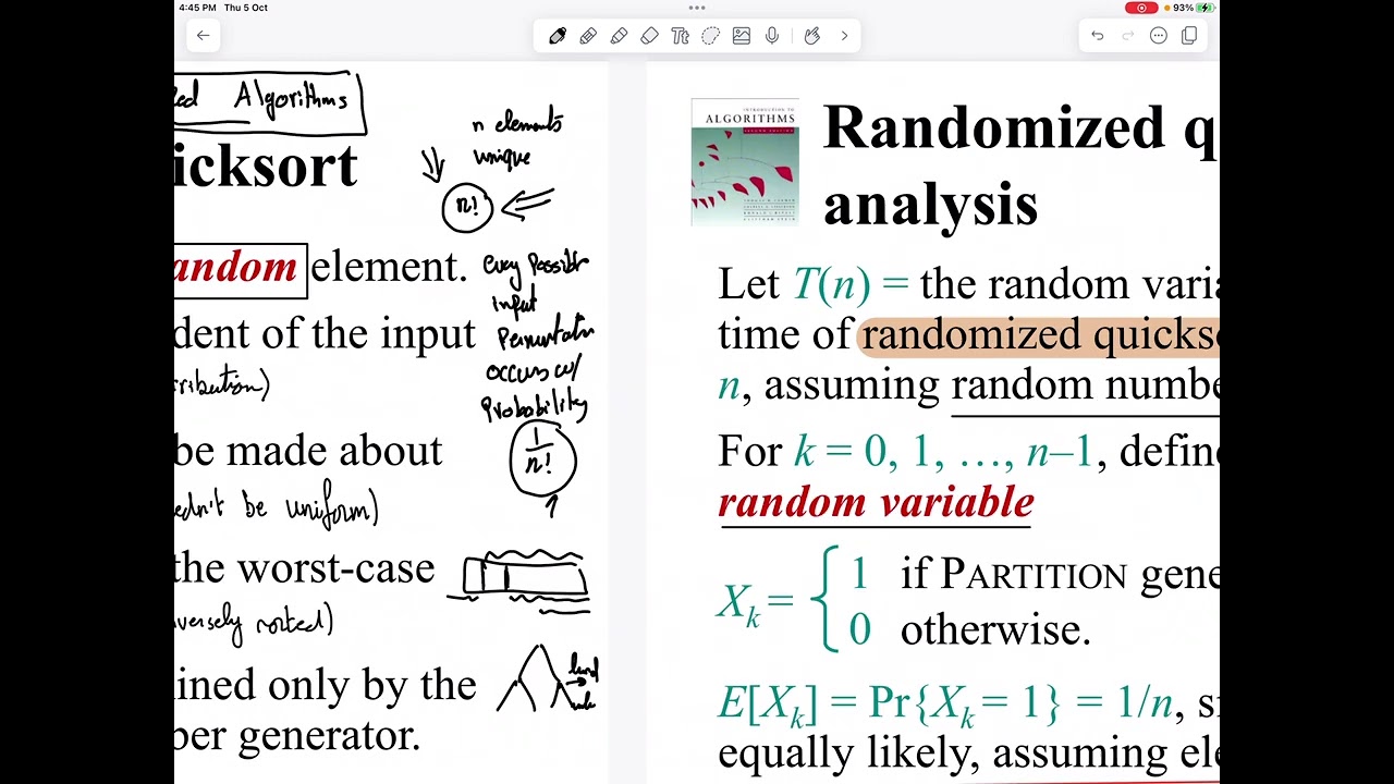 Lecture 6: Randomized Quicksort