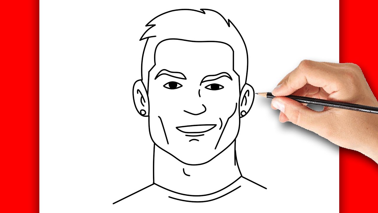 HOW TO DRAW CRISTIANO RONALDO CR7 REALISTIC EASY