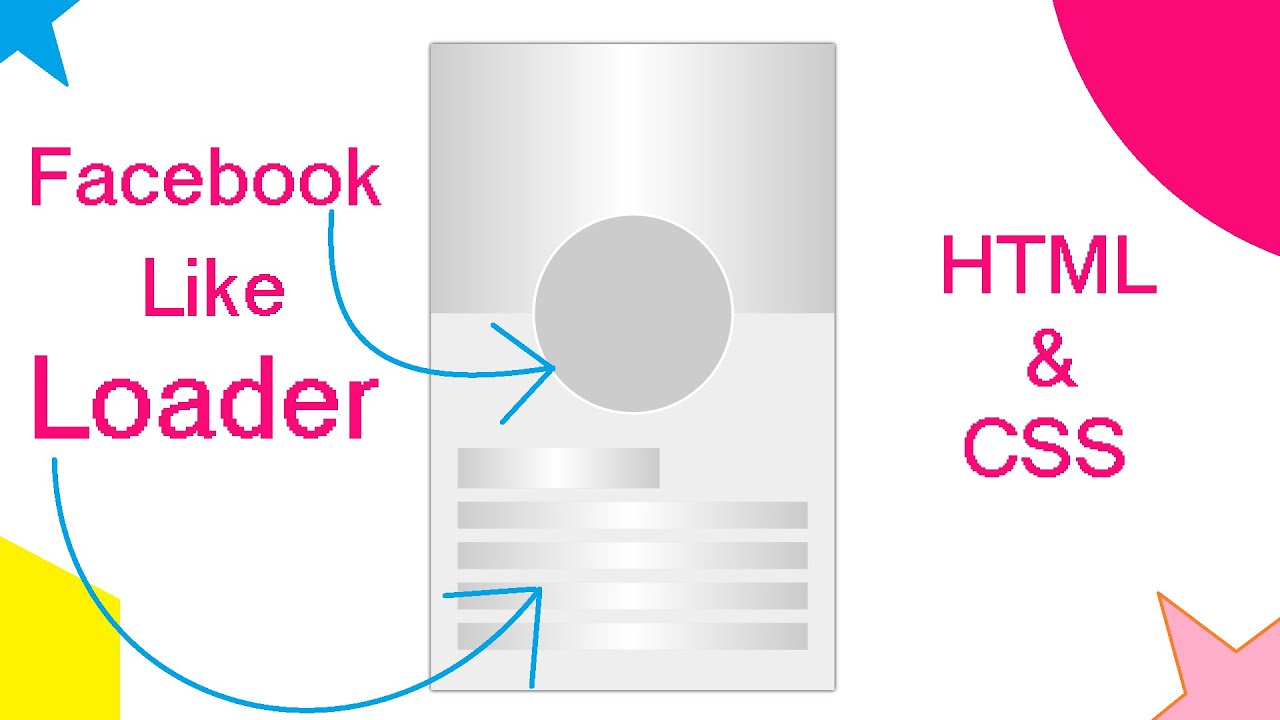 facebook like loading animation | flash loading animation | how to make loader | css tutorial