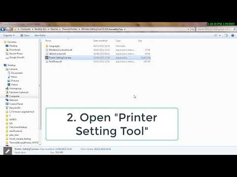 How to change the IP address of thermal printer