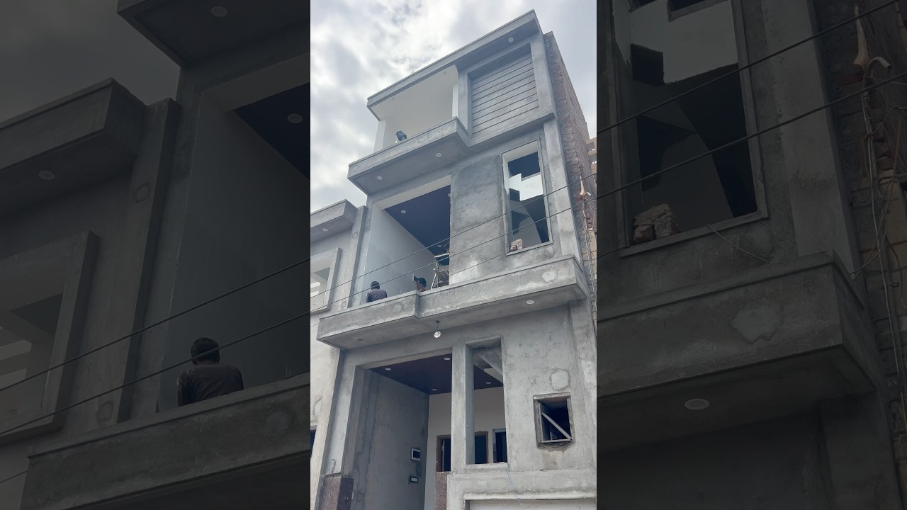 🔥 15x60 Front Elevation Design Work 🔥 #shorts #luxuryhomes #trustingod