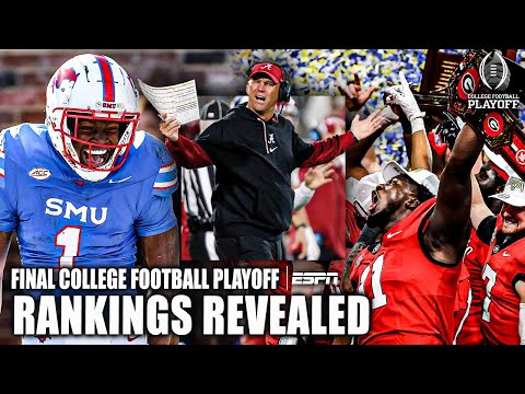 FINAL College Football Playoff Rankings REVEALED 👀 | ESPN College Football