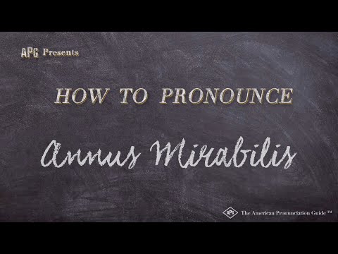 How to Pronounce Annus Mirabilis (Real Life Examples!)