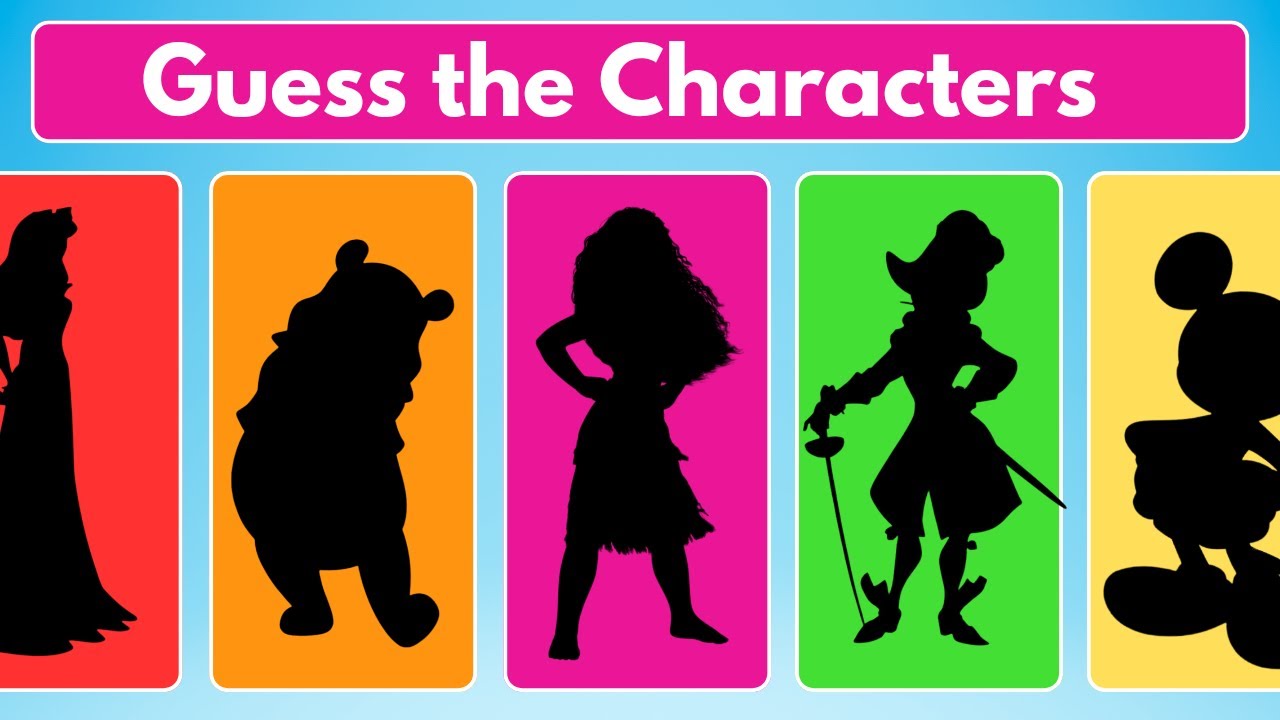 Guess the Disney Character by Their Silhouette - Fun and Tricky!