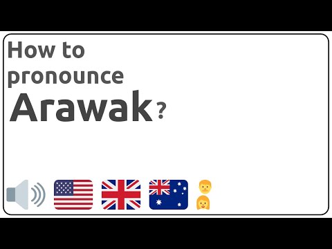 How to pronounce Arawak in english?