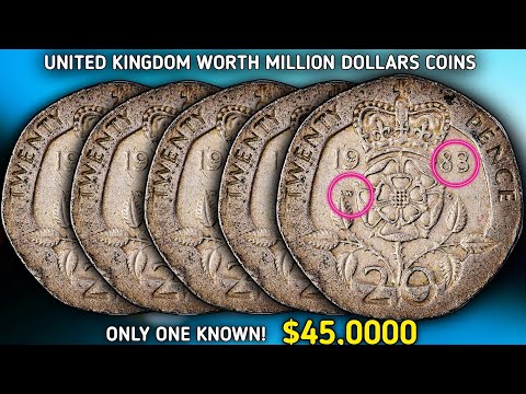 Top 10 Rarest & Valuable UK 20 Pence Coin Worth Million Dollar! Old UK Coins To Look For!