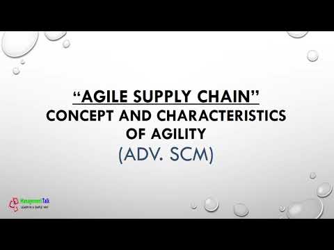 Agile Supply Chain Definition | concept of agile supply chain | Characteristics of Agility