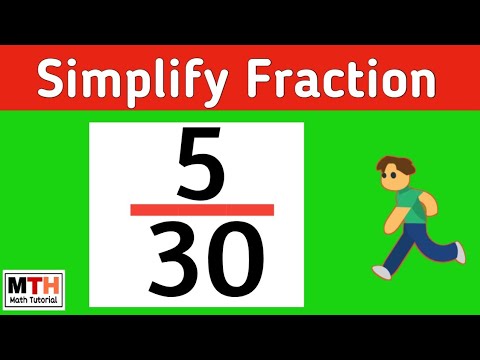 Simplifying the fraction 5/30