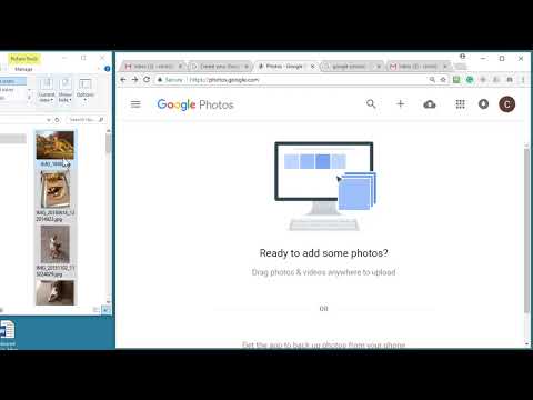Google Photos - upload images / pictures from a computer by Chris Menard