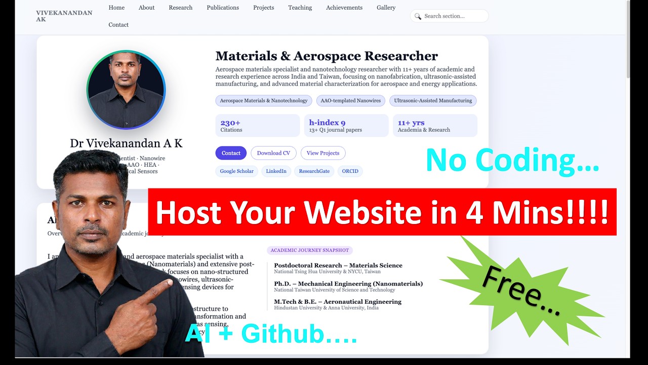 I Built My Portfolio Website for FREE in 4 Minutes Using Claude AI + GitHub Pages