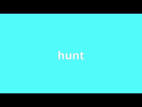 what is the meaning of hunt.