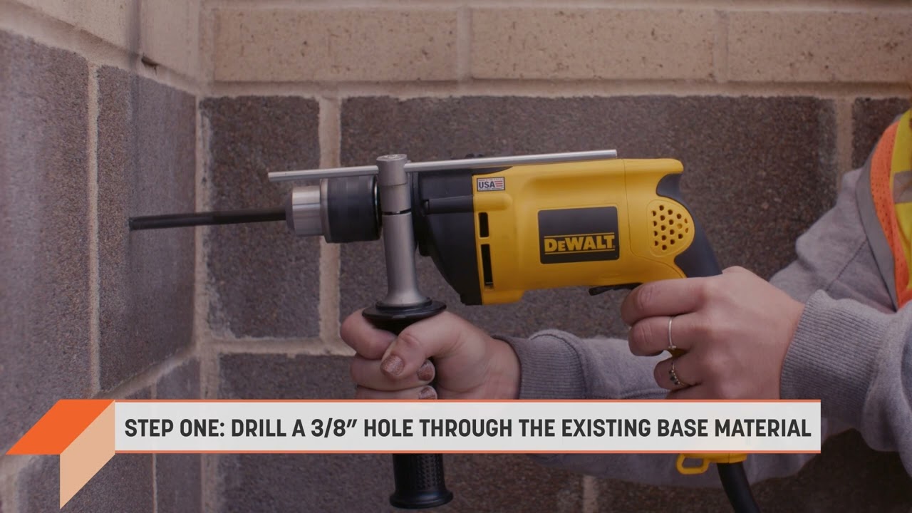 How to install the PROSOCO 3/8” Masonry Fastener