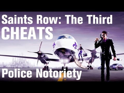 Saints Row 3 Cheats: Add Police Notoriety