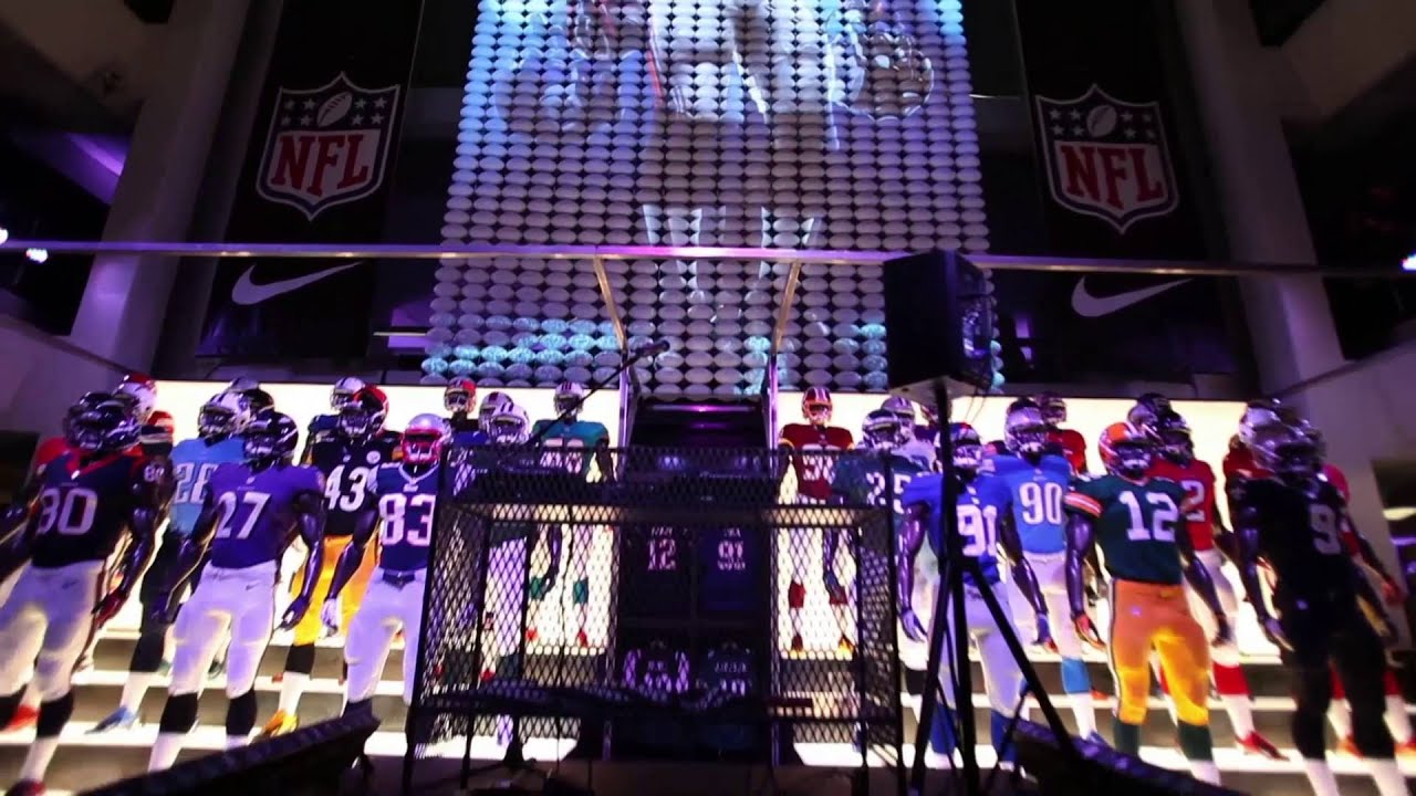 Nike NFL Launch Projection Mapping