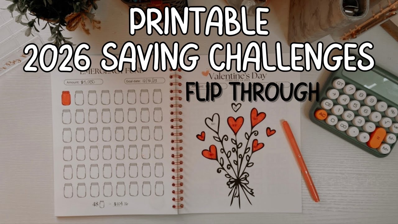 (UPDATED) 2023 applies to 2026 PRINTABLE Savings Challenges FlipThrough | 23 Challenges | Save Money